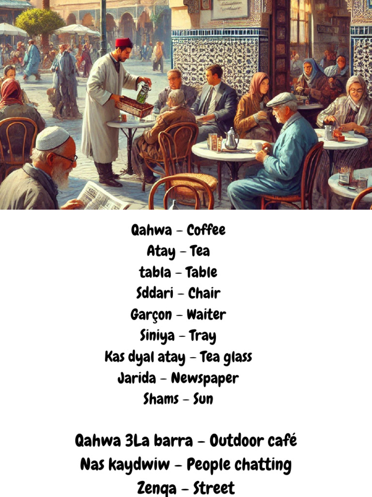 Darija-ENG Pict Descr 2nd | PDF | Classroom