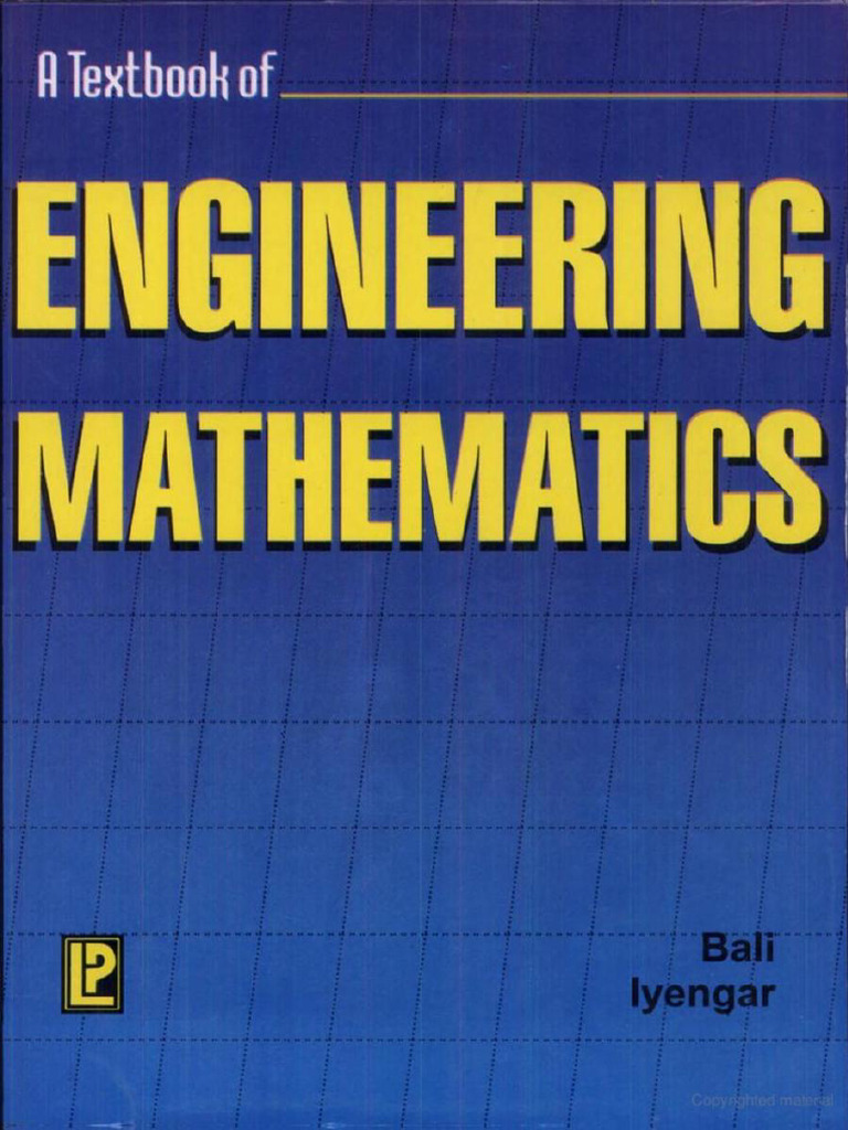 Textbook of Engineering Mathematics Bali Amp Iyengar PDF Free | PDF