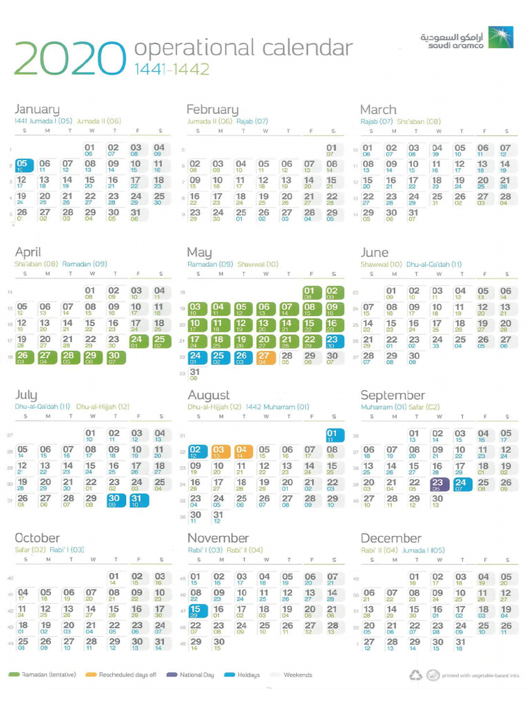 Sa Calendar 2020-1 | PDF