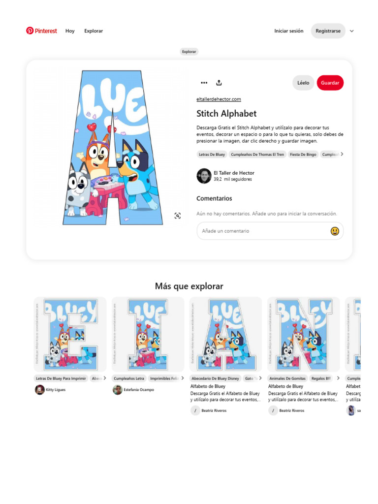 Abecedario de Stitch para Imprimir | PDF