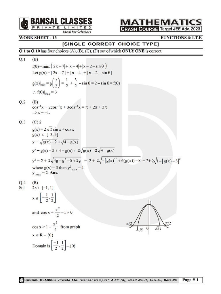 M WS-13 Function & ITF Sol | PDF
