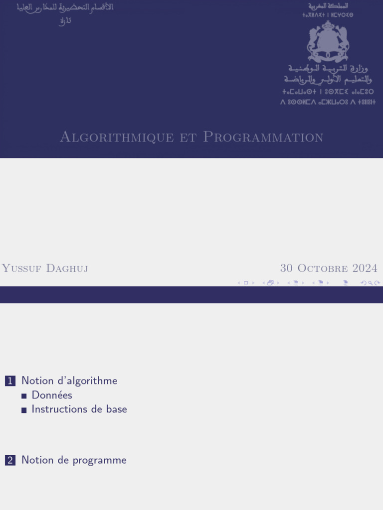 Introduction à l'Algorithmique et Programmation | PDF | Programmation informatique | Programme ...