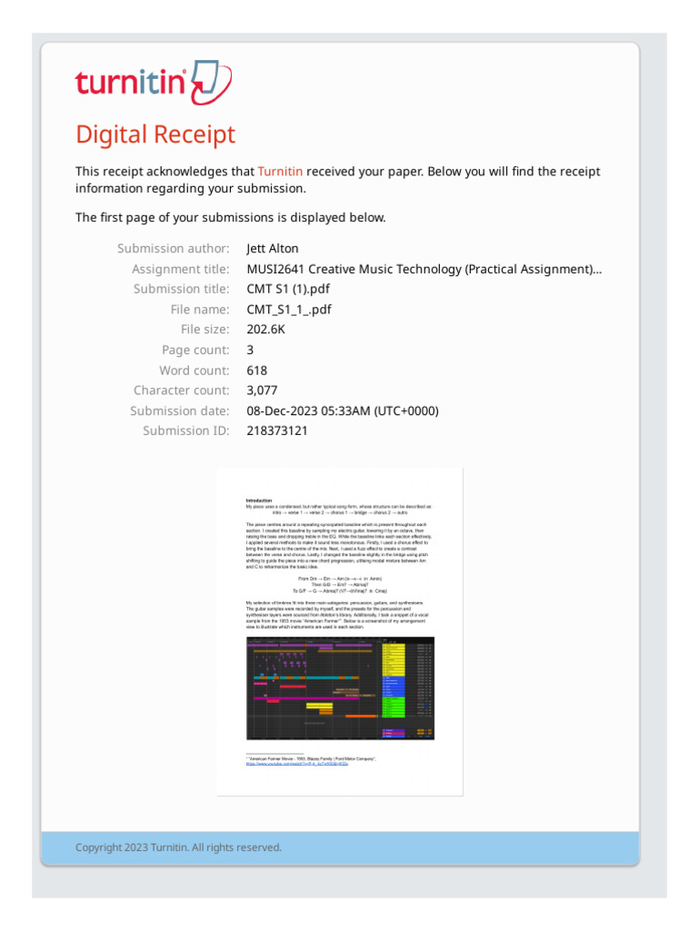 Receipt - CMT S1 PDF | PDF