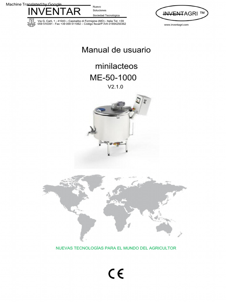 User Manual ME-050-1000-UK-V2 - 1 - 0 Español | PDF | Hidróxido de ...