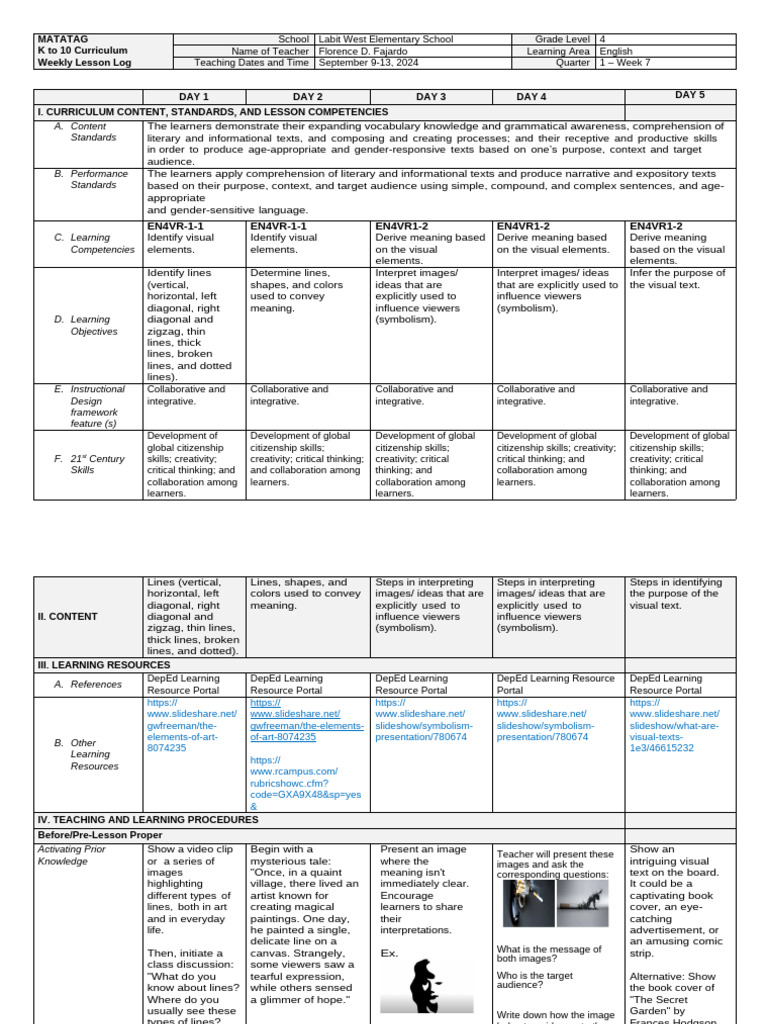 Q1 W7 English | PDF | Reading Comprehension | Vocabulary