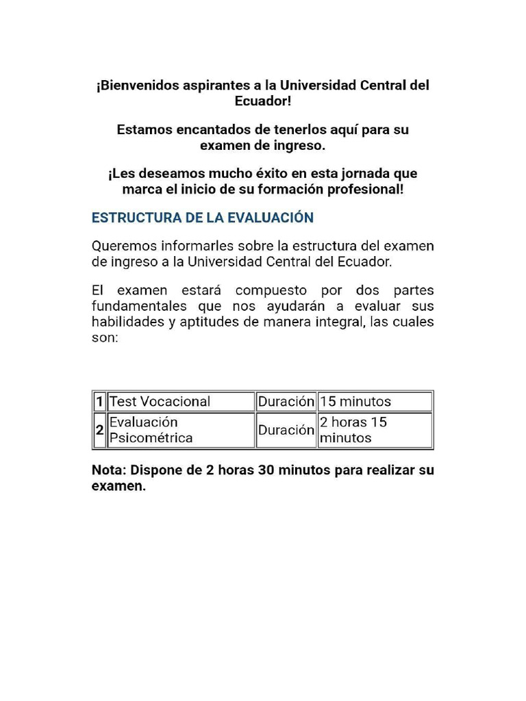 Temarios Uce PDF | PDF