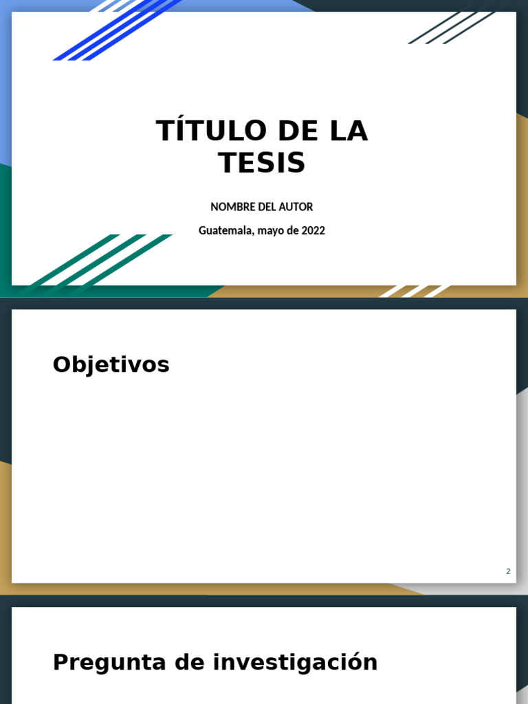 Modelo de Presentacion de Tesis | PDF