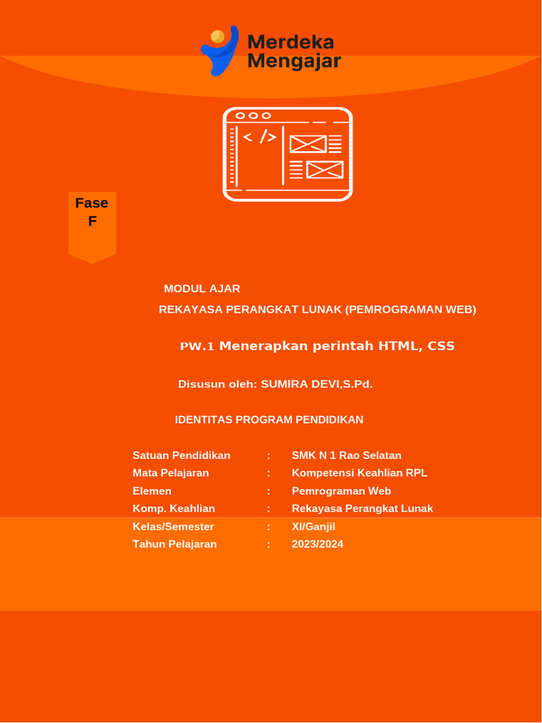 1 Modul Ajar1-Html-Css | PDF