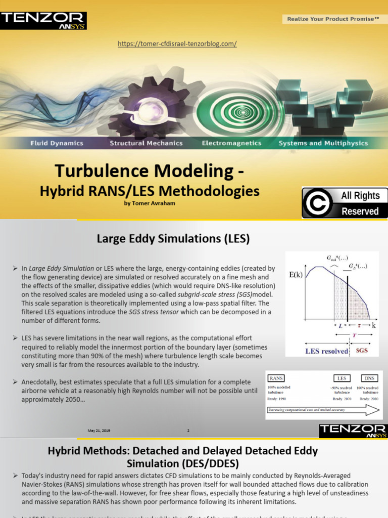 Turbulence Modeling - Hybrid Methods | PDF | Computational Fluid Dynamics | Physics