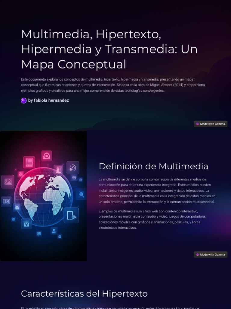 Multimedia Hipertexto Hipermedia y Transmedia Un Mapa Conceptual | PDF | Multimedia | Hipertexto