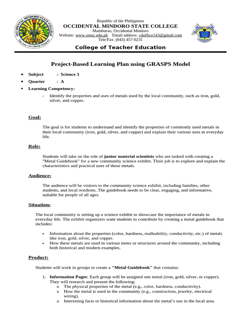 Grasps Framework Beed-3b | PDF | Metals | Cognition