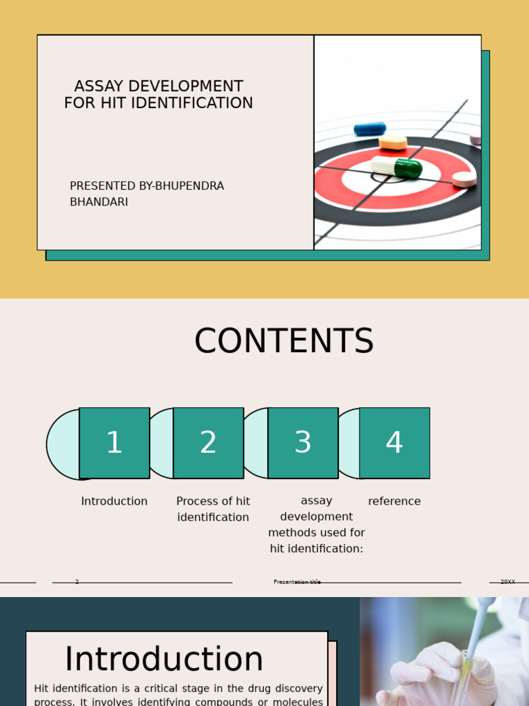 Assay Development For Hit Identification | PDF | Assay | Proteins