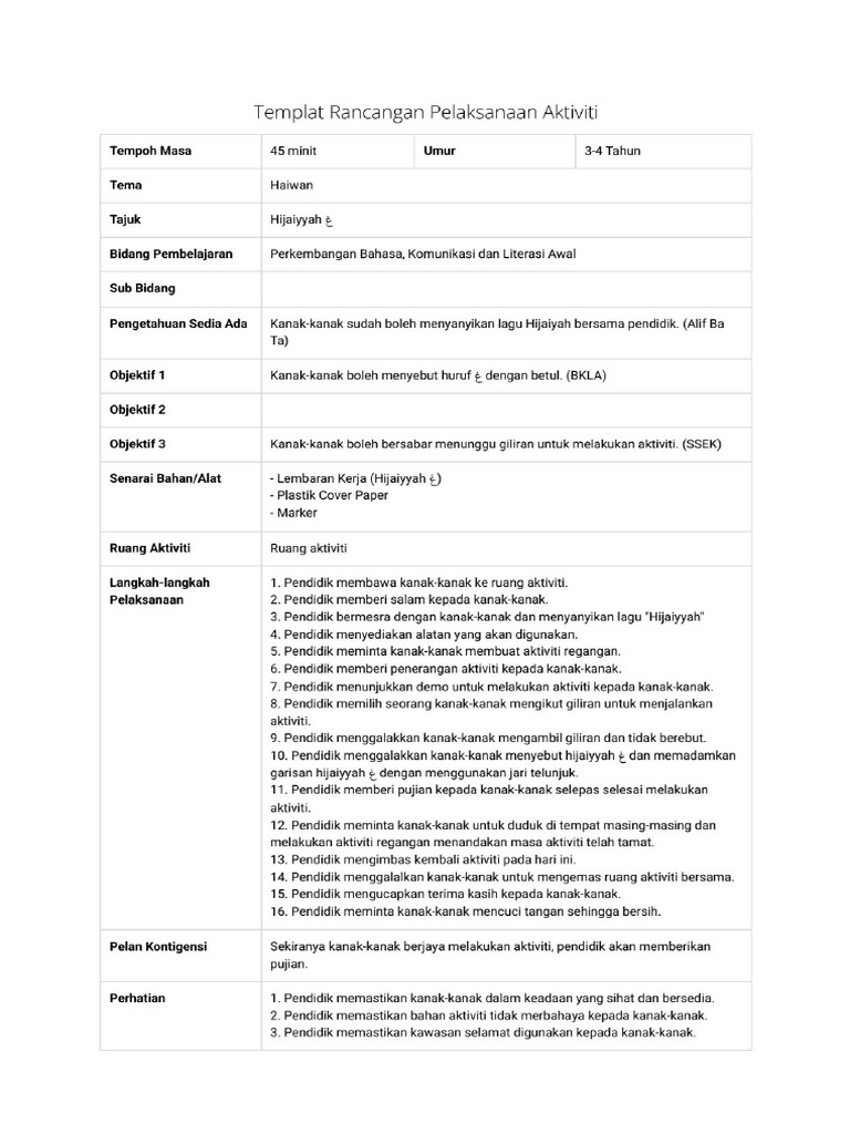 Jumaat Hijaiyyah Ghin | PDF