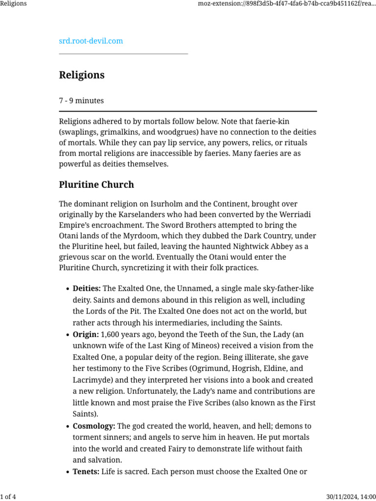 Religions | PDF | Deities | Religious Belief And Doctrine