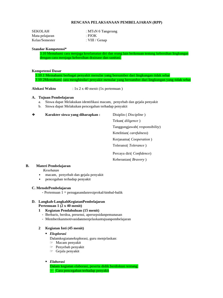 6.pjok-Kelas 8 - Pjok - Drainase - Mulyadi | PDF