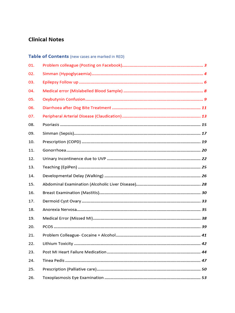 September 2 - Plab 2 / UKMLA Stations | PDF | Urinary Incontinence ...