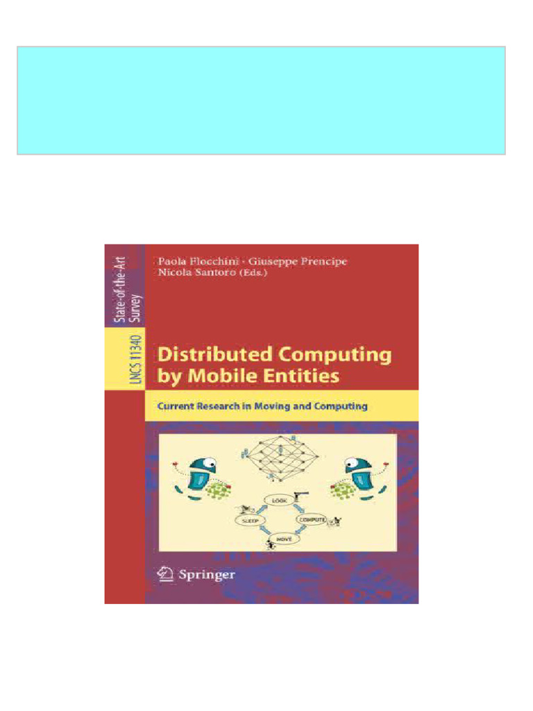 PDF Distributed Computing by Mobile Entities Current Research in Moving and Computing Paola ...