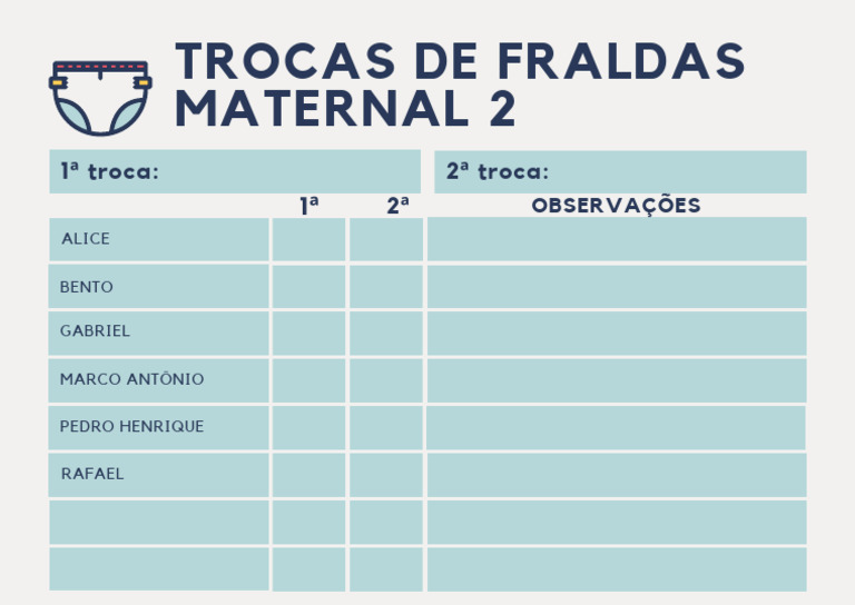 White and Blue Diaper Potty Training Reward Chart | PDF