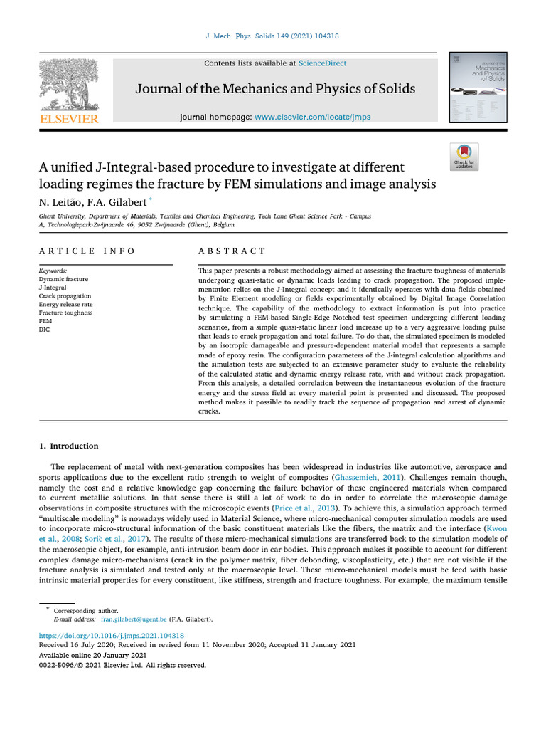 003-A Unified J Integral Based Procedure To Investigate at Different ...