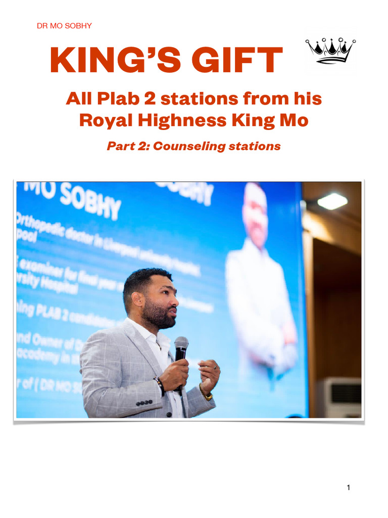 PLAB 2 Counseling Station Guide | PDF | Stroke | Dementia