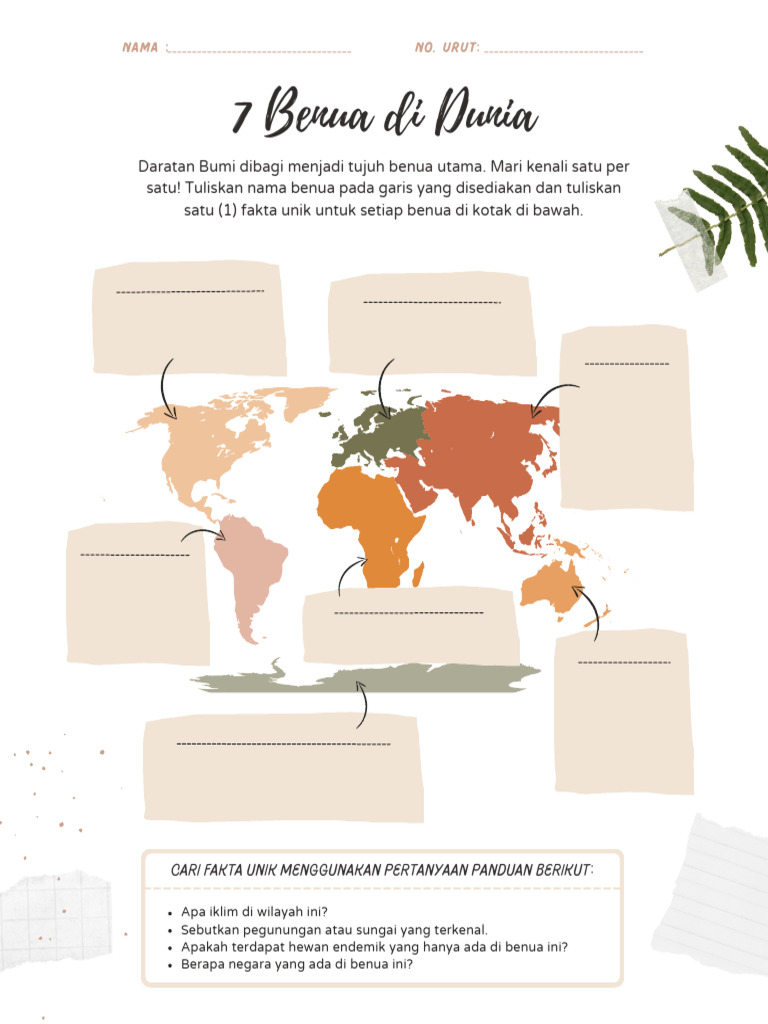 Mengenal 7 Benua di Dunia | PDF