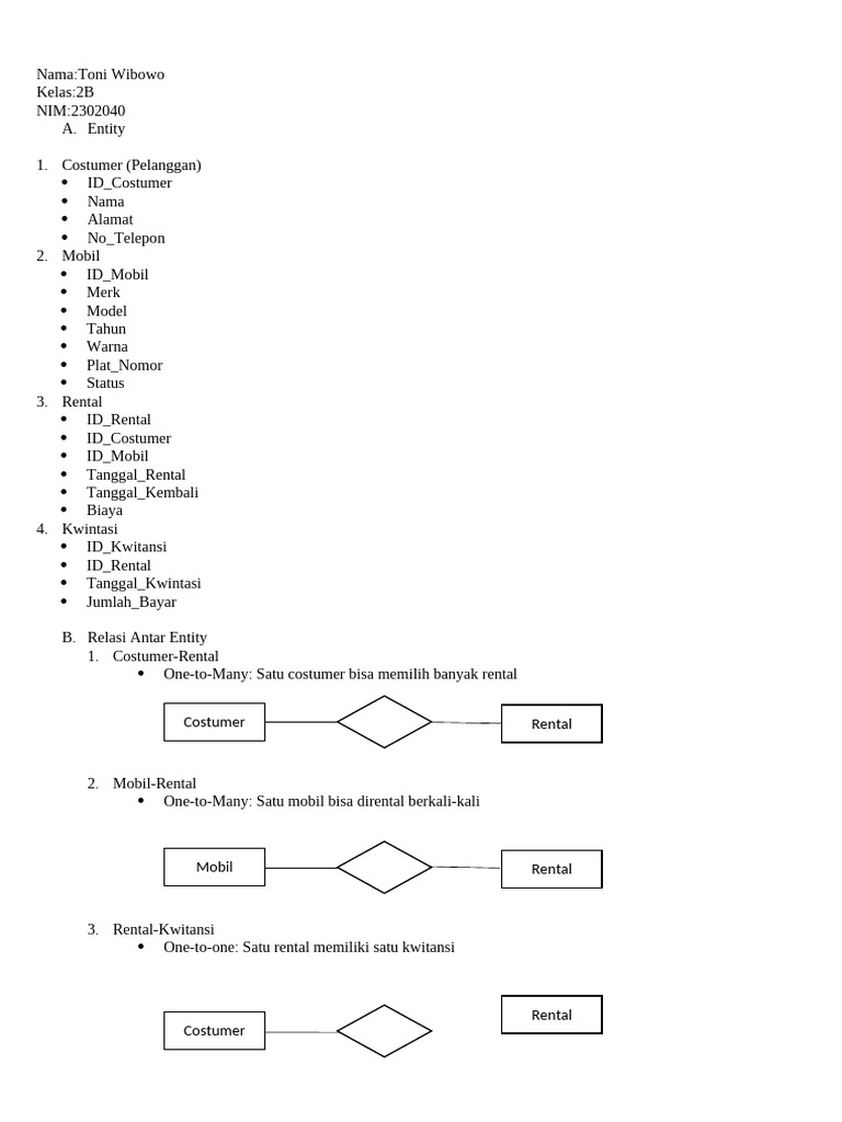 Kisi-Kisi Basis Data | PDF