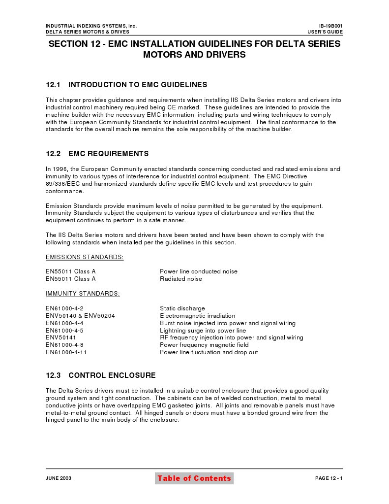 EMC Installation Guidelines for Delta Motors | PDF | Electromagnetic ...