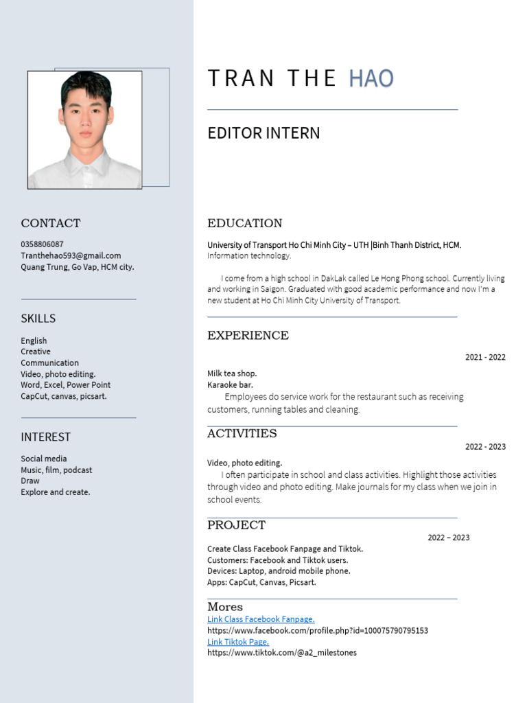 SEO-Optimized Editor Intern Resume | PDF