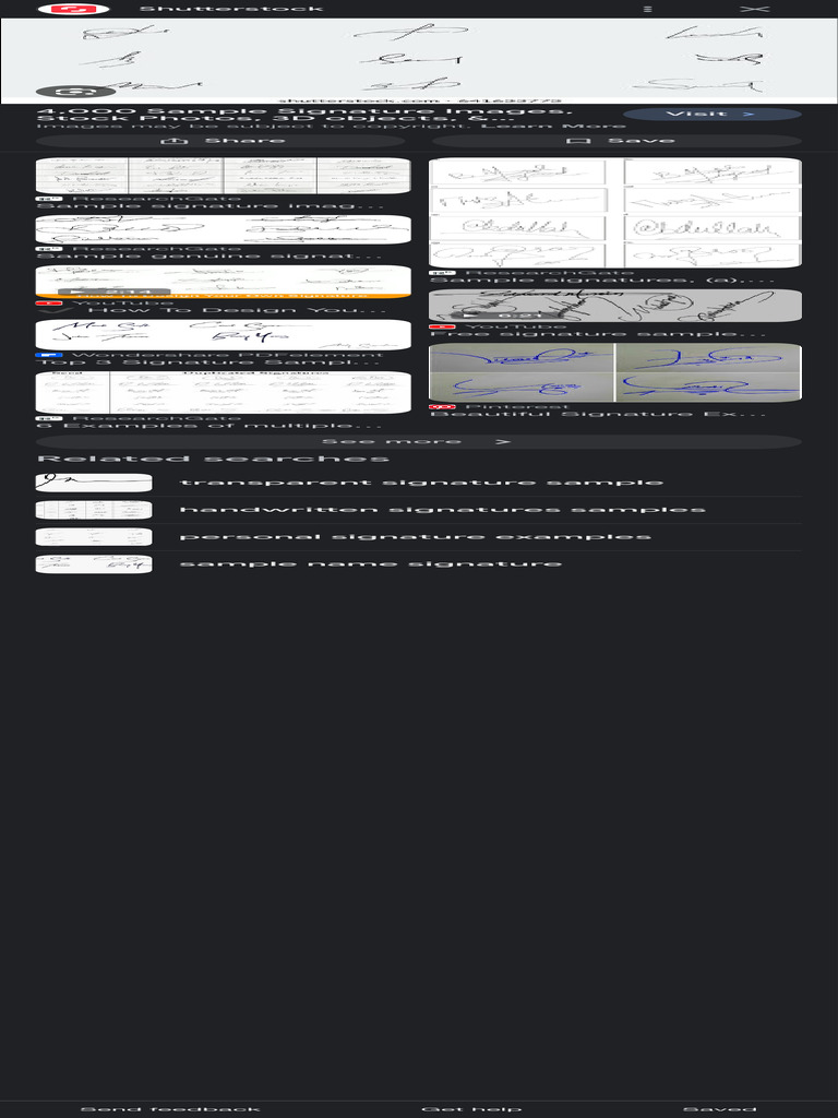 Signatures Samples - Google Search | PDF