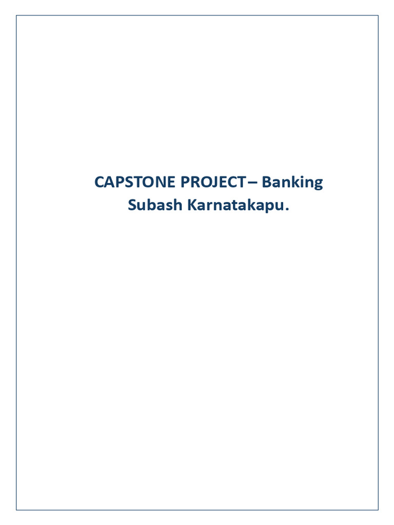 Capastone - Project - Subash Karnatakapu | PDF | Median | Outlier