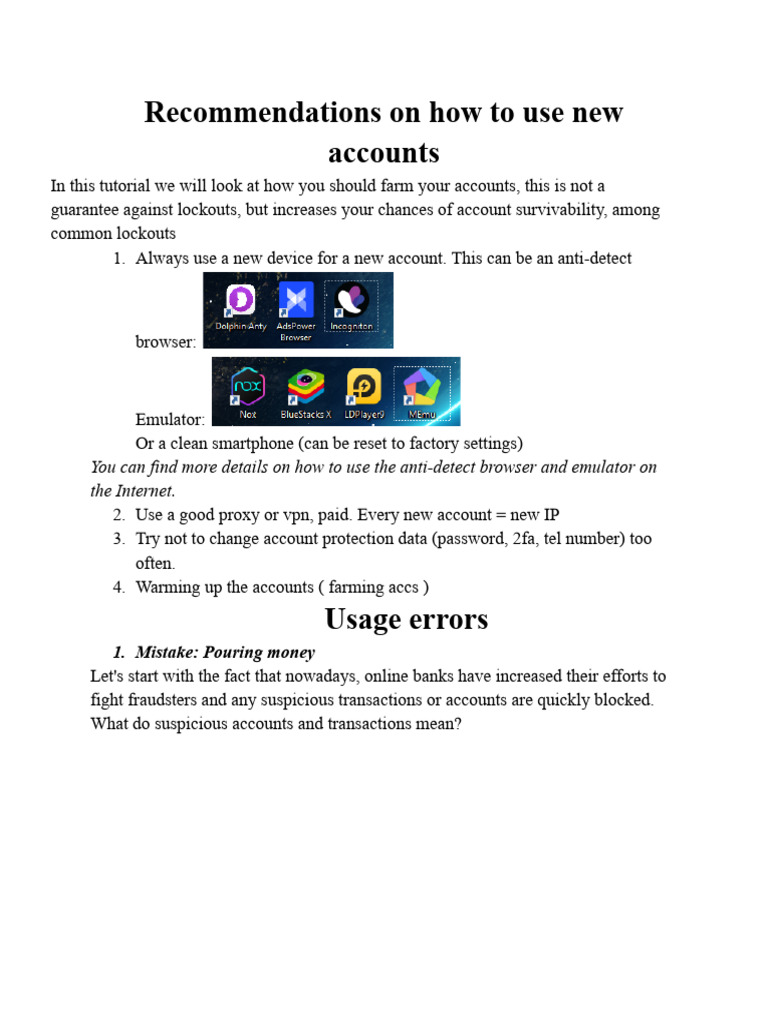 Farming Accounts for Safe Withdrawals | PDF | Banks | Money