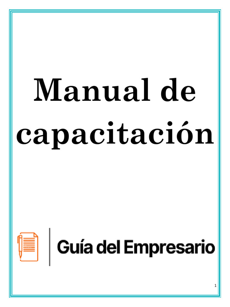 Manual de Capacitacion en PDF | PDF