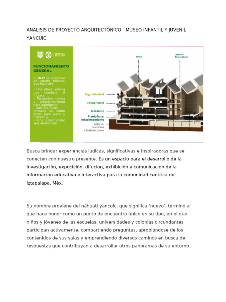 Analisis de Proyecto Arquitectònico | PDF