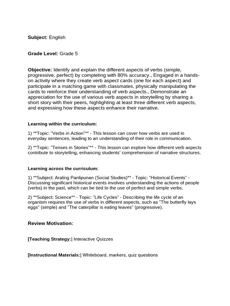 Lesson Plan | PDF | Reading Comprehension | Storytelling Lesson Plan | PDF | Reading Comprehension | Storytelling