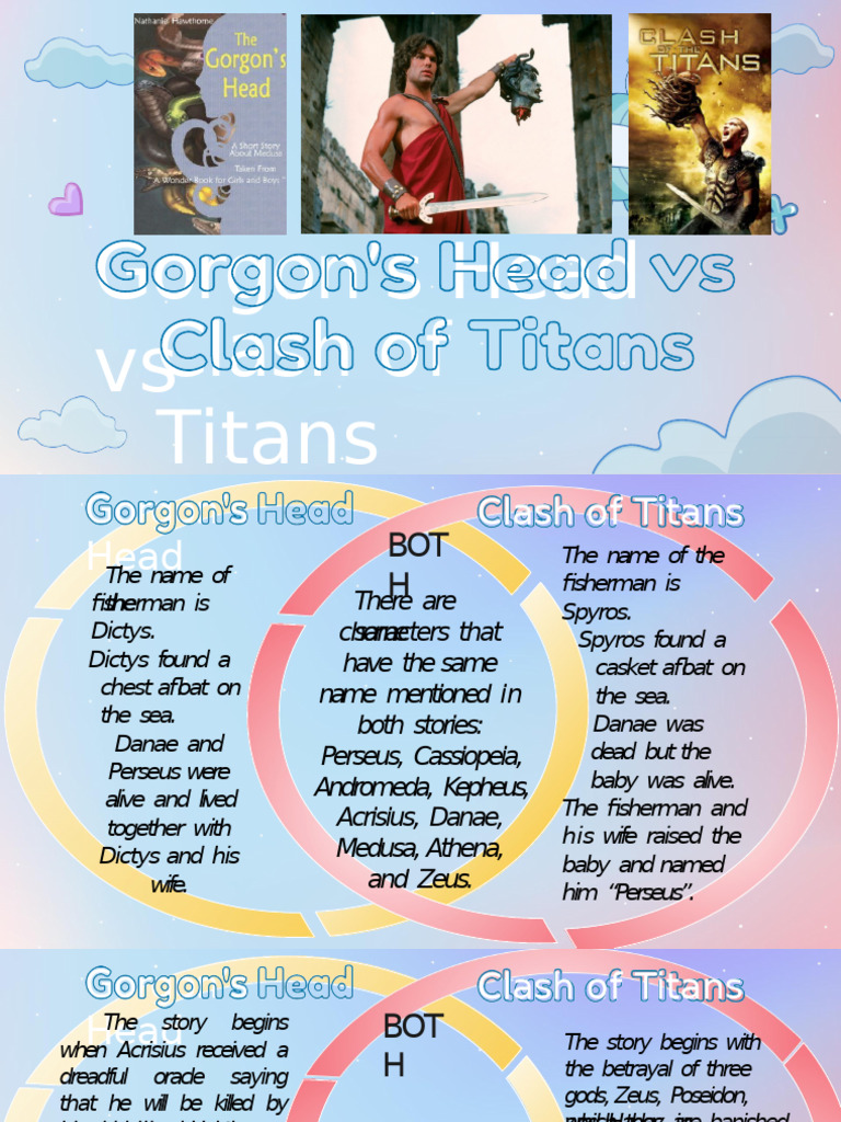 Gorgon's Head Vs Clash of Titans | PDF | Medusa | Mythology