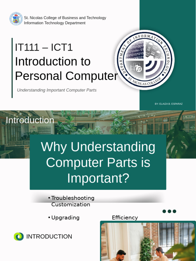 Topic 2 Introduction To Personal Computer | PDF | Random Access Memory | Bios