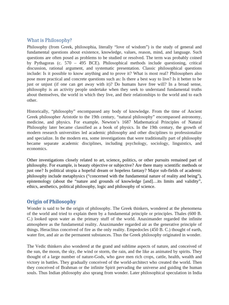 Understanding Philosophy: Key Concepts | PDF | Logic | Reason