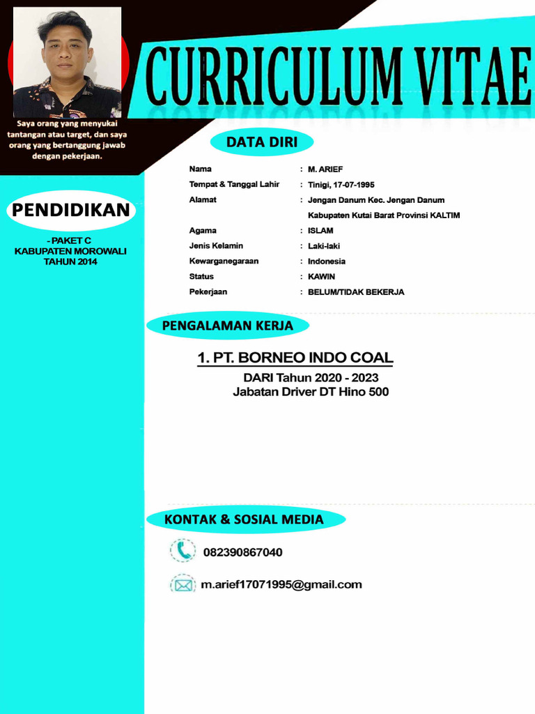 CV M. Arief | PDF