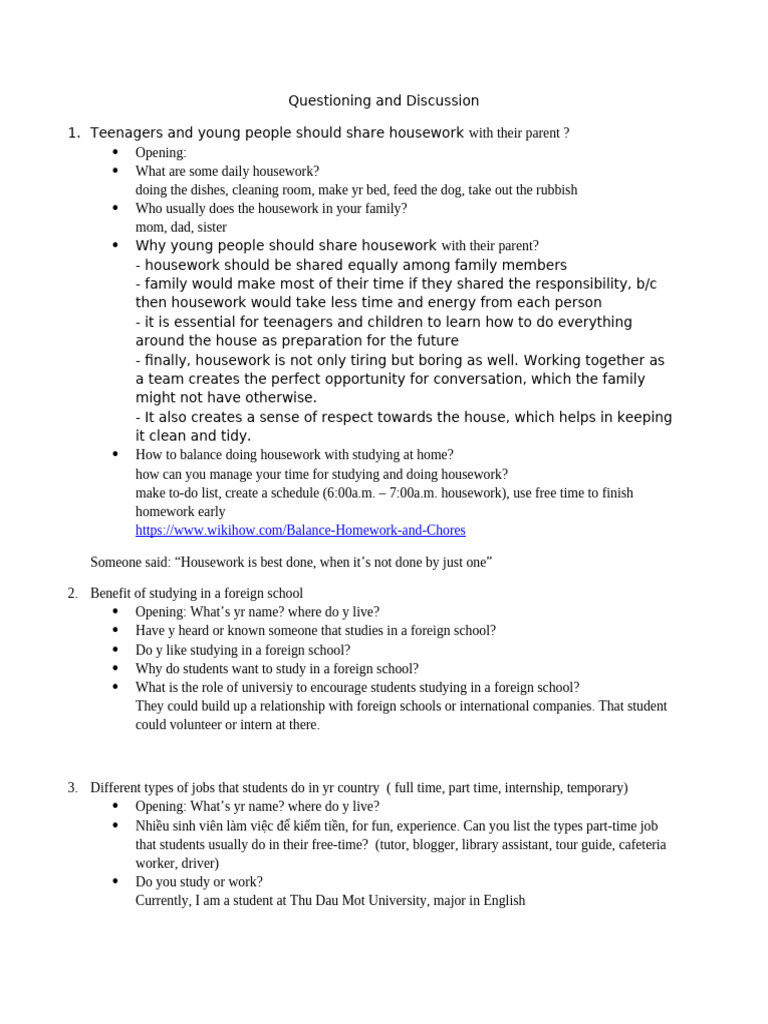 Questioning and Discussion | PDF