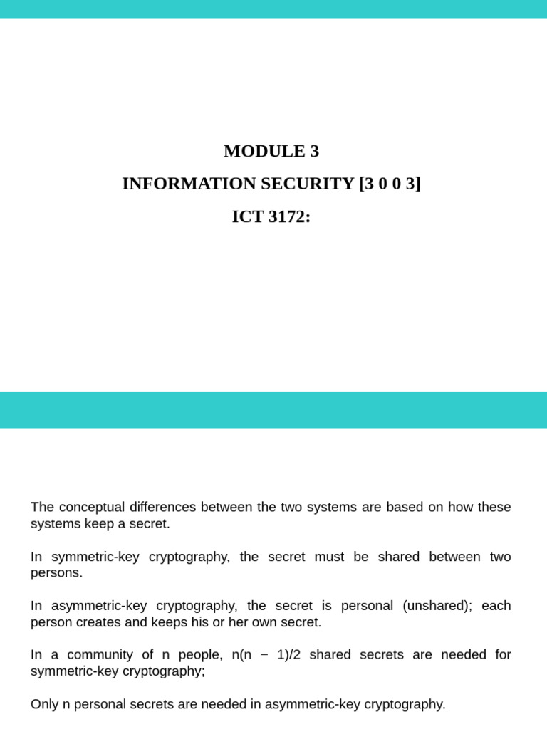 Symmetric vs Asymmetric Cryptography | PDF | Cryptography | Public Key Cryptography