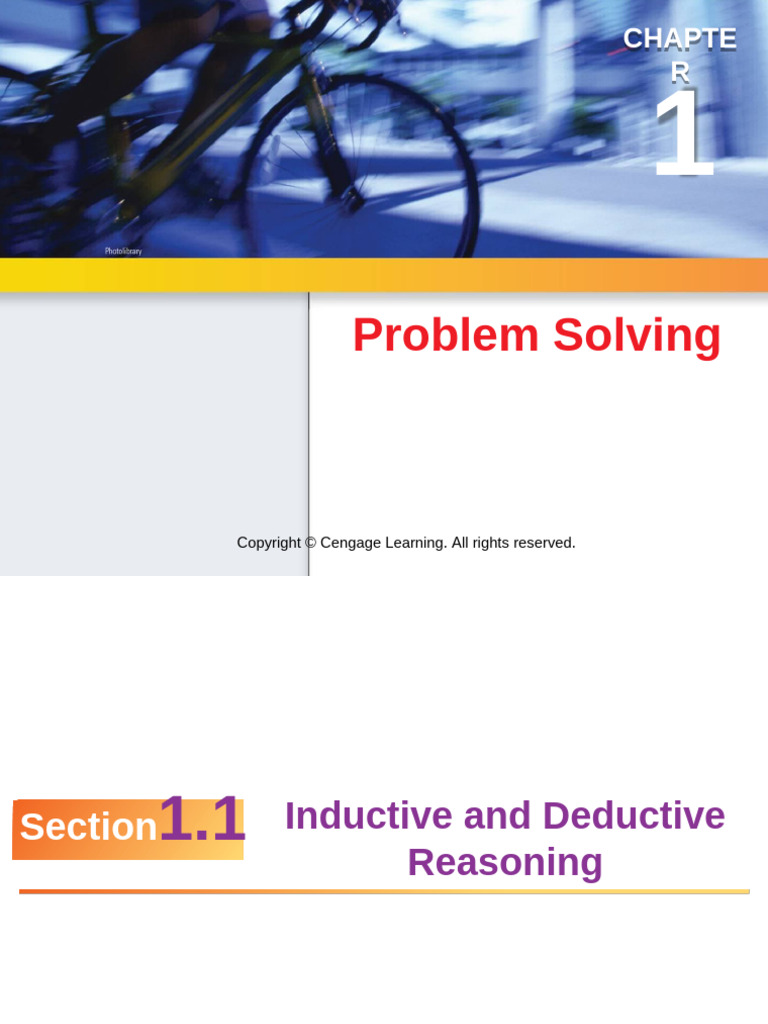 4 PROBLEM SOLVING1 Inductive and Deductive Reasoning | PDF | Inductive Reasoning | Reason