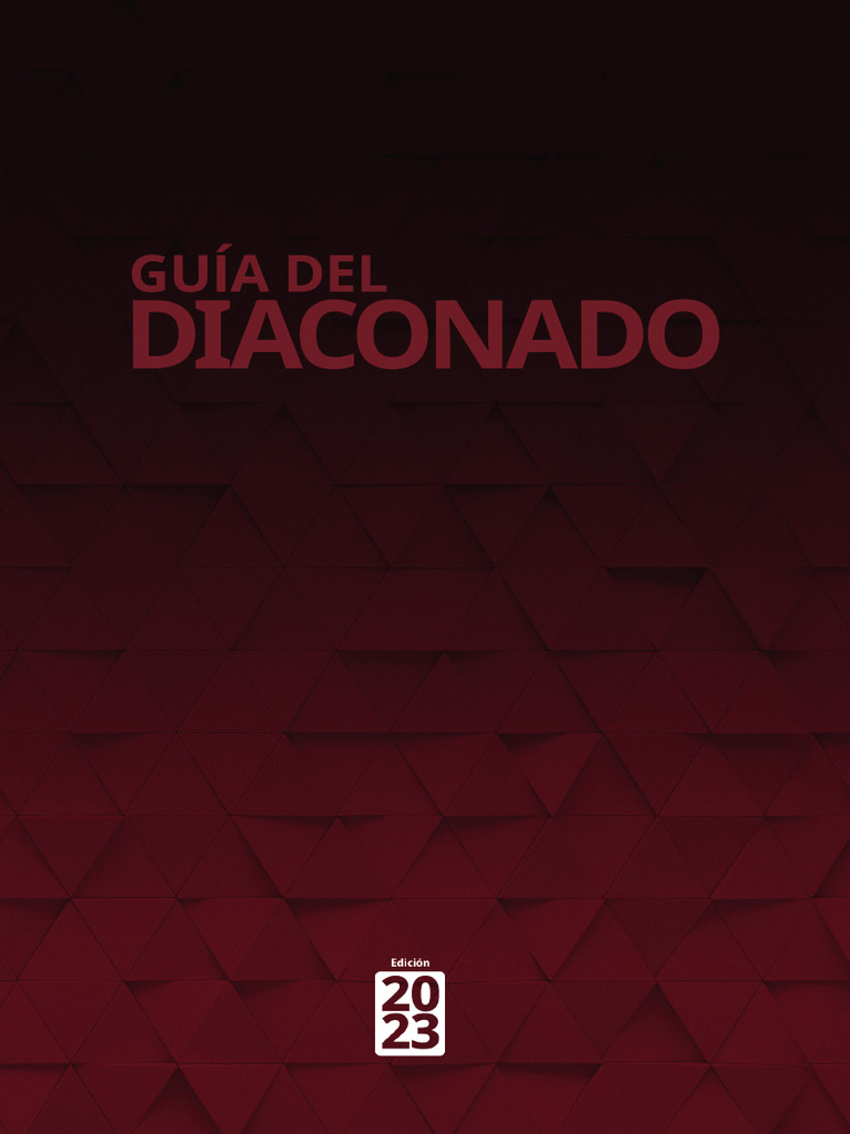 Guía del Diaconado: 4ª Edición 2023 | PDF | Iglesia cristiana | Diácono
