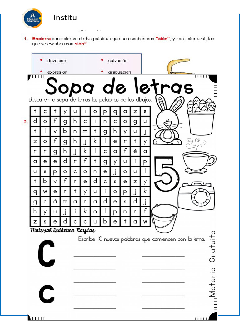 Ficha Uso de La C y S | PDF