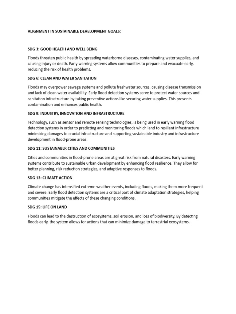 Alignment in Sustainable Development Goals | PDF