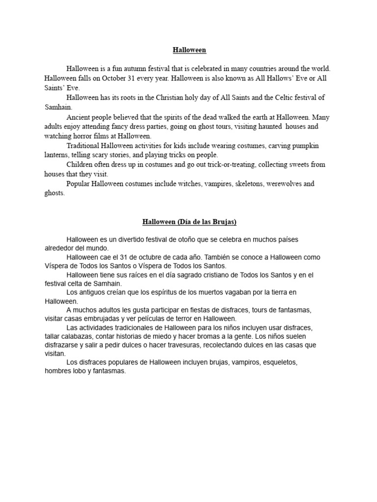 B001 Halloween | PDF