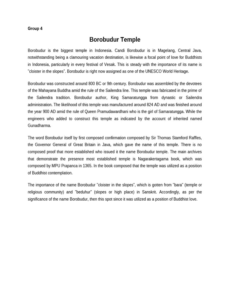 Historical Places - Descriptive Text | PDF