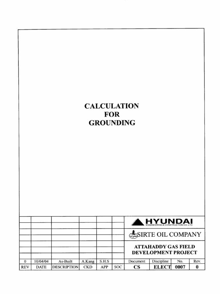 Engineering: Grounding Calculations, Part 1 | PDF