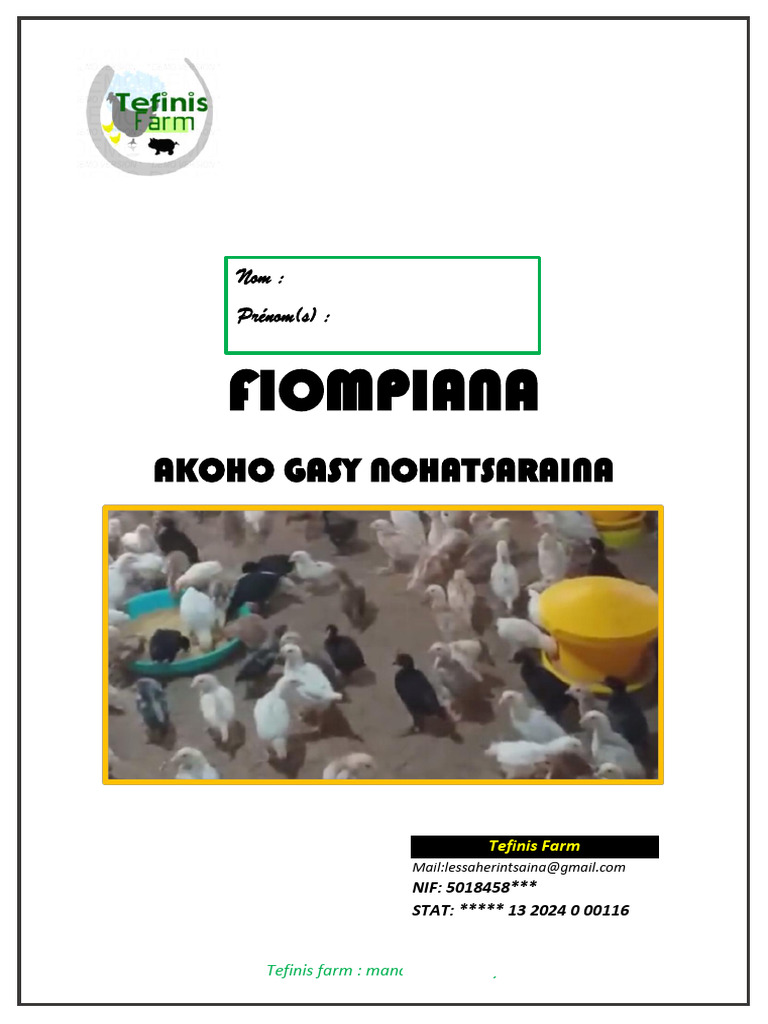 Fiompiana Izy | PDF