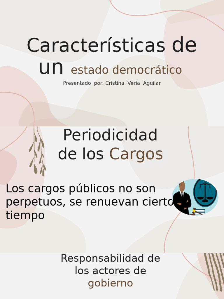 Características de Un Estado Democrático | PDF