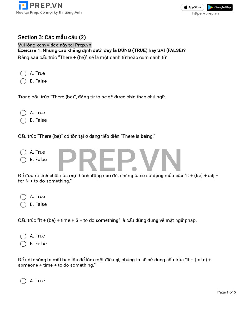Prep - VN | PDF